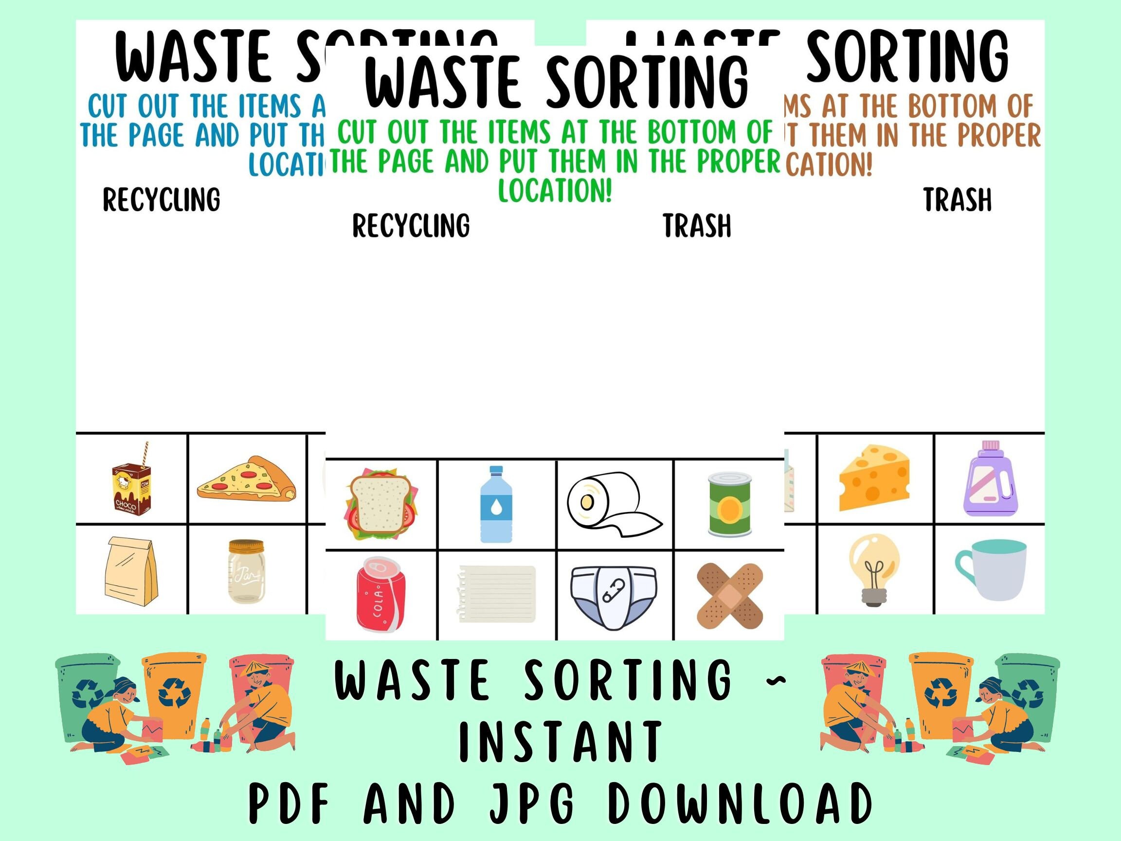 Waste Sorting ~ Printable Activity Bundle - Etsy