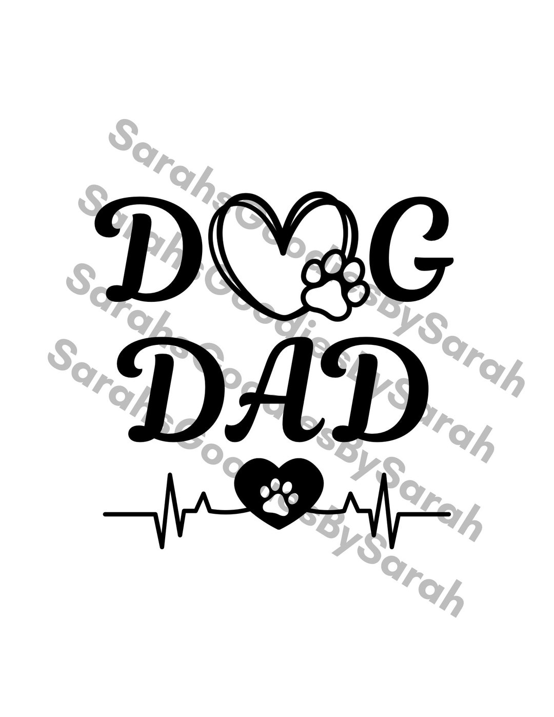 Dog Dad SVG and PNG - Etsy