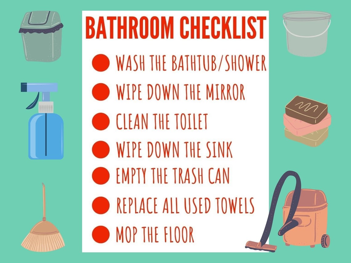 Household Checklists ~ Printable Bundle - Etsy