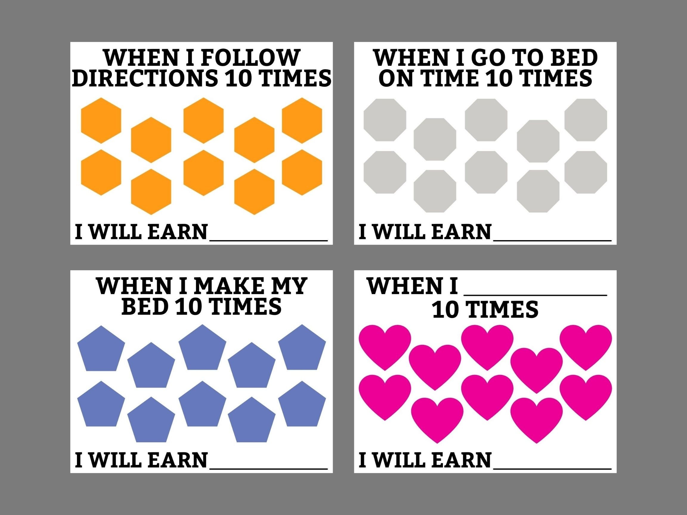 Good Behavior Tracker Digital Bundle - Etsy