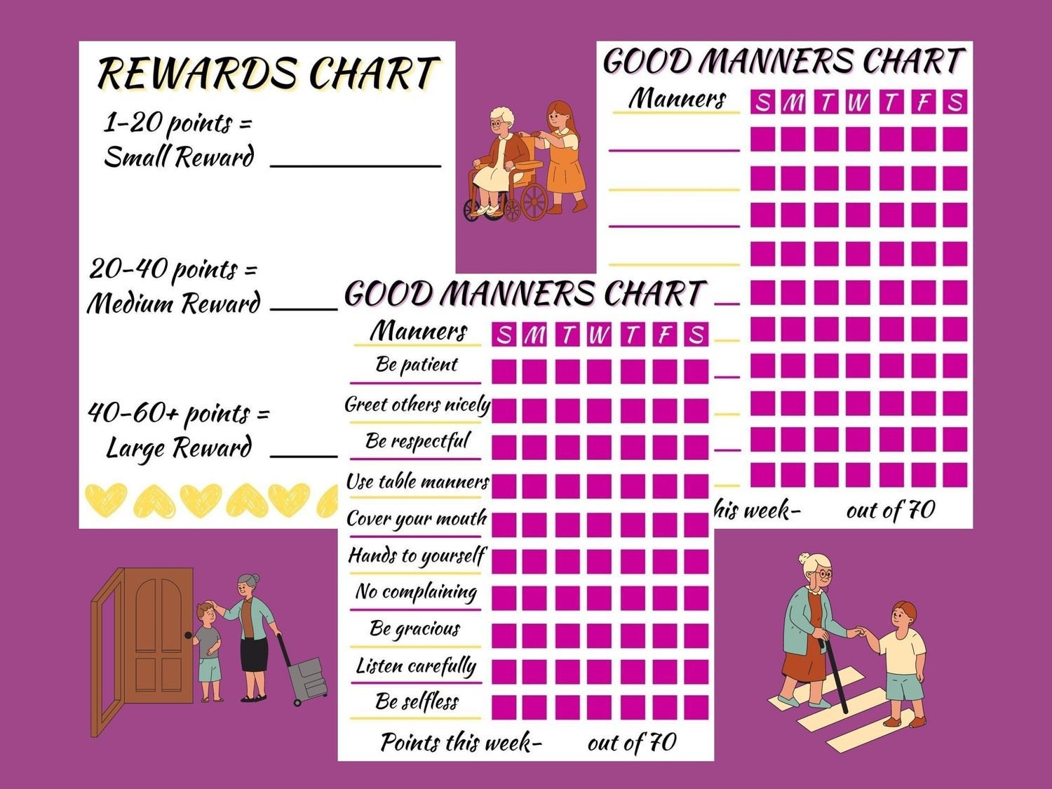 Good Manners Chart ~ Digital Bundle - Etsy