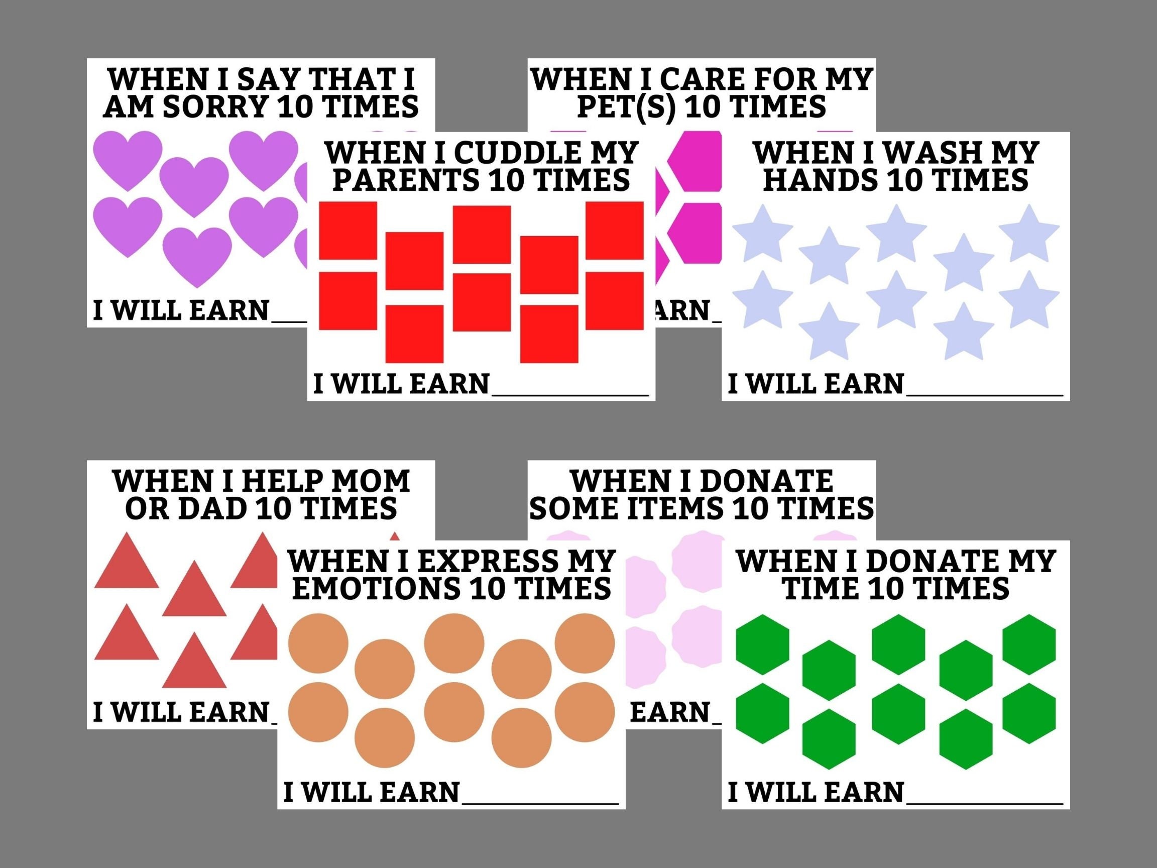 Good Behavior Tracker ~ Digital Bundle - Etsy