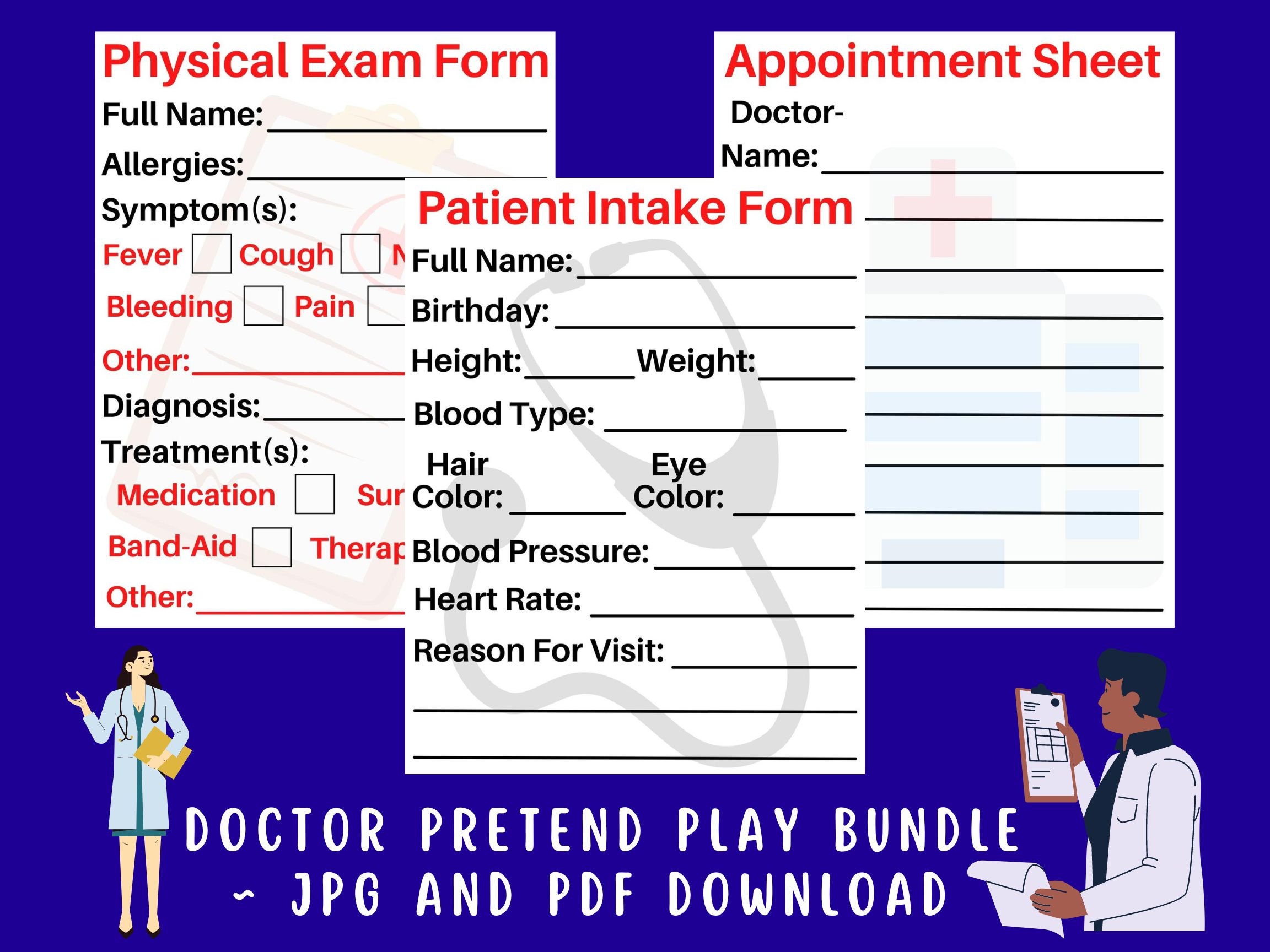 Doctor Pretend Play ~ Printable Bundle - Etsy