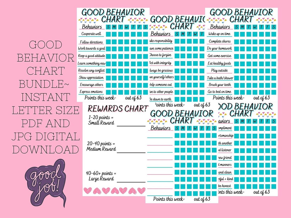 Behavior Chart ~ Digital Bundle - Etsy