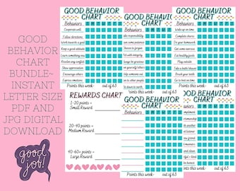 Good Manners Chart Digital Bundle | Etsy
