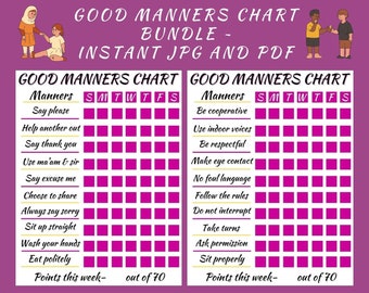 Good Manners Chart