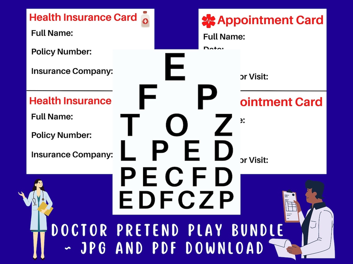Doctor Pretend Play ~ Printable Bundle - Etsy