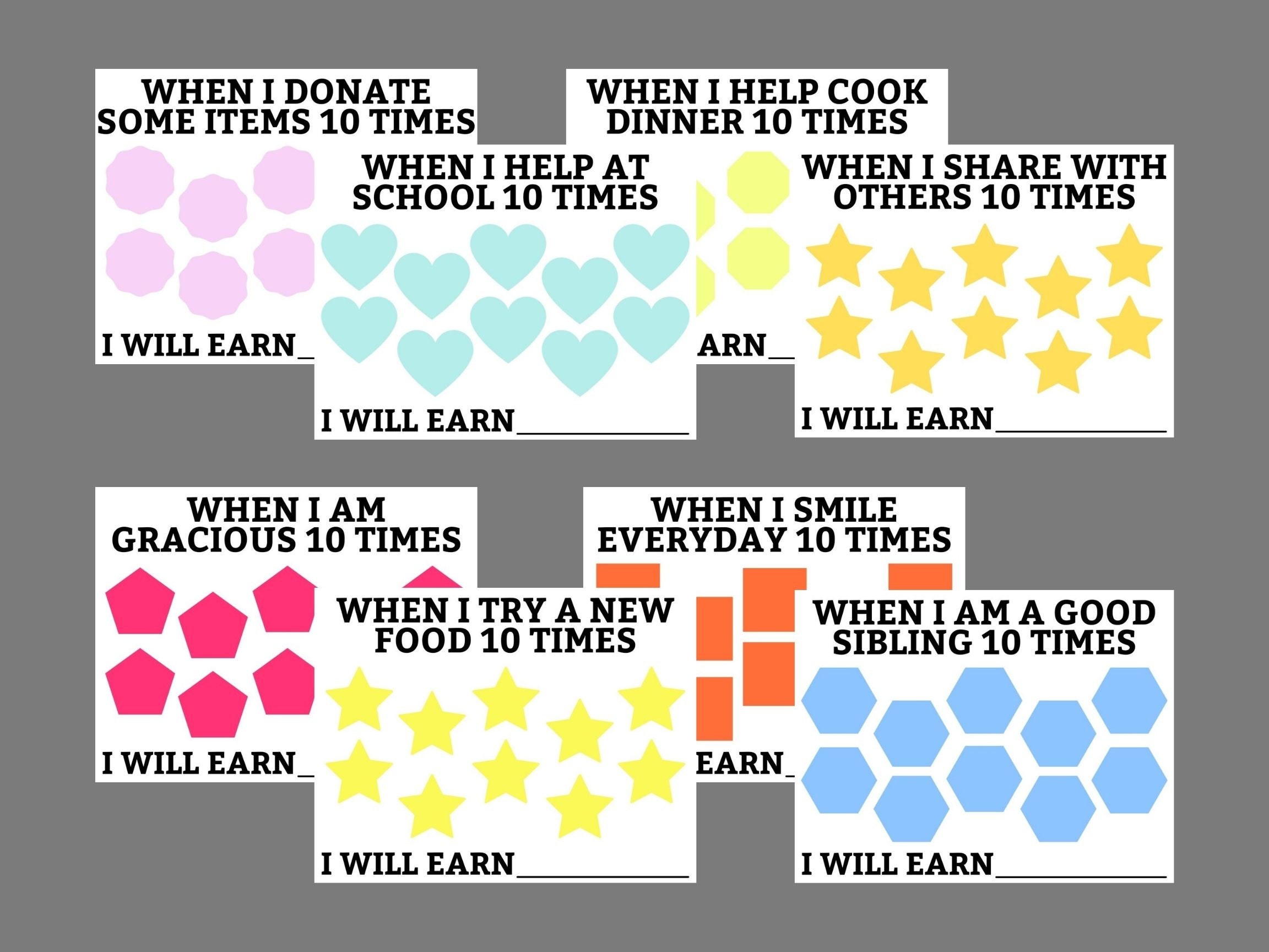 Good Behavior Tracker ~ Digital Bundle - Etsy