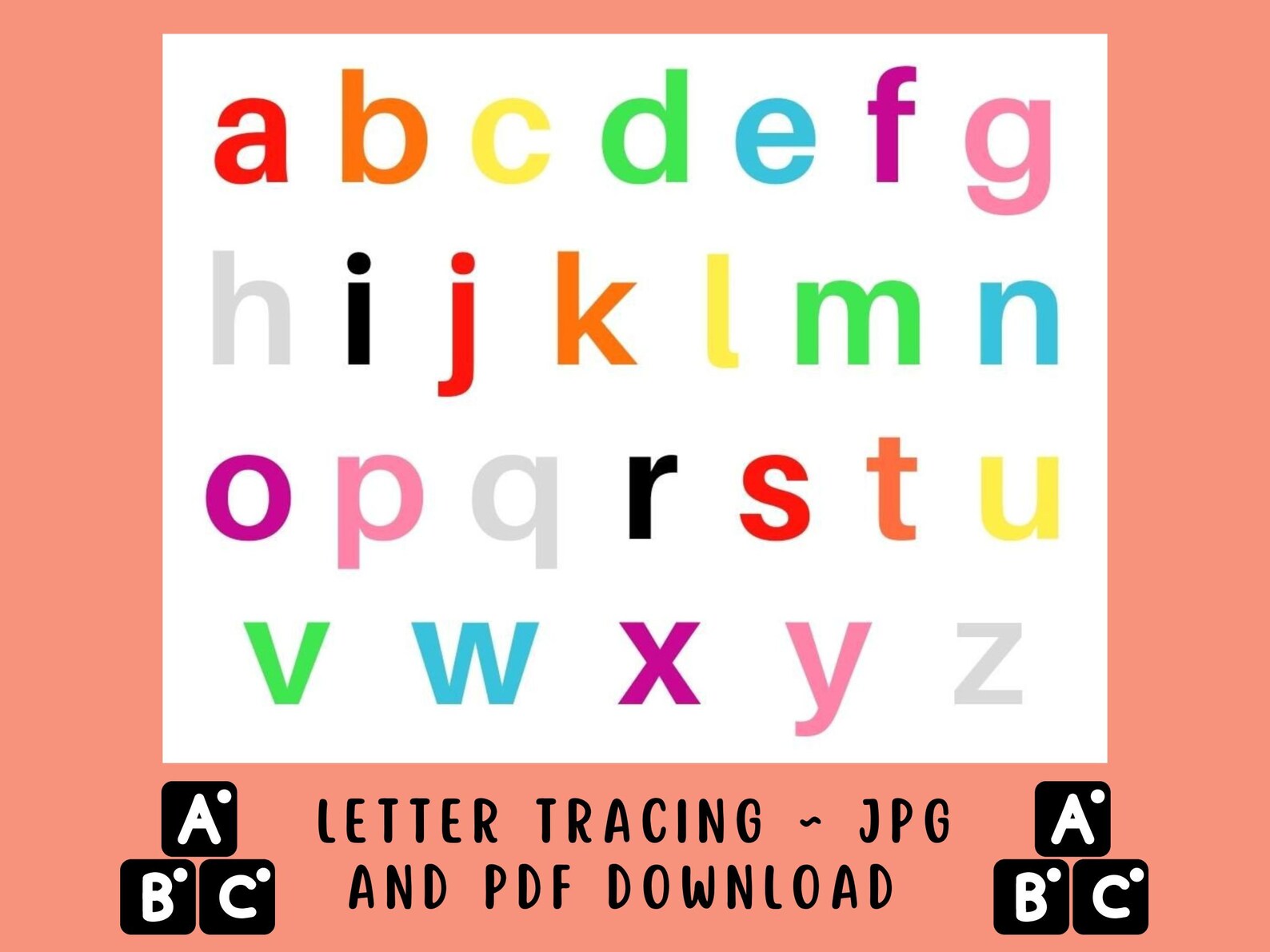 Letter Tracing Alphabet Bundle - Etsy