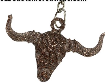 Longhorn Keychain - Etsy