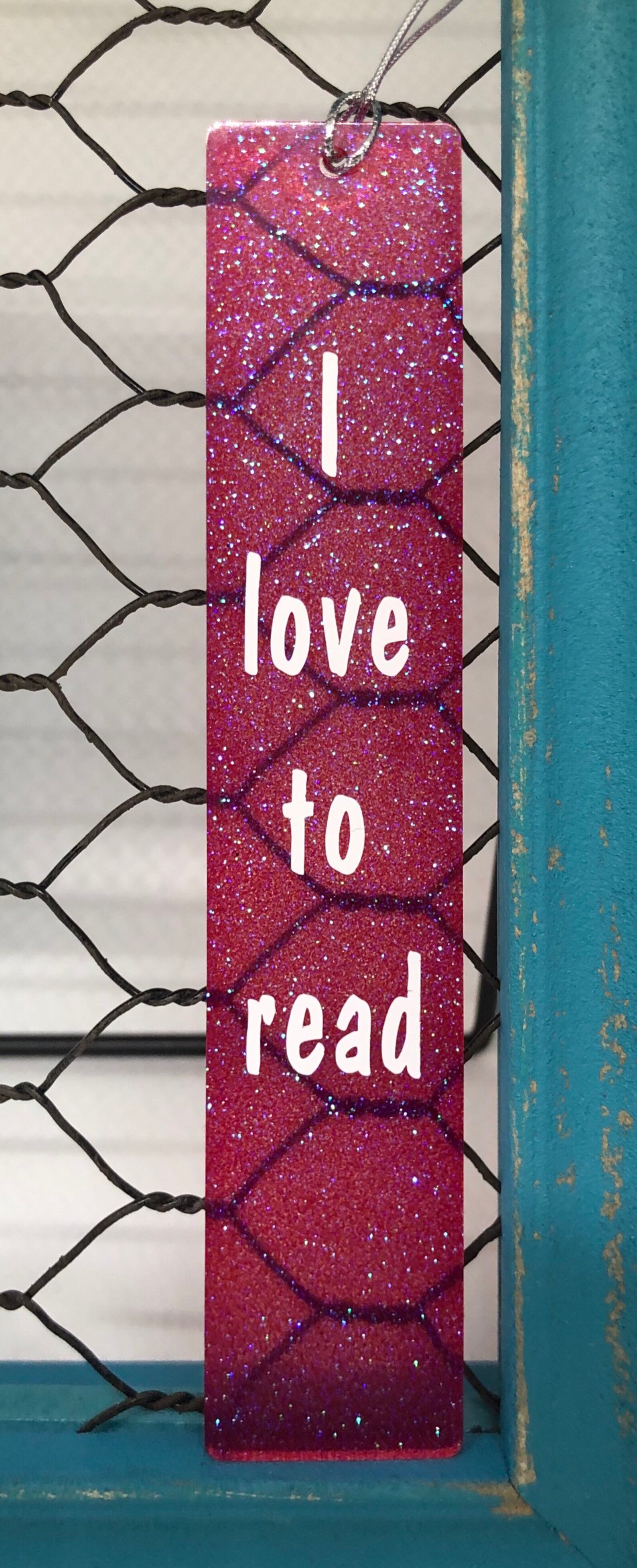 I love to read Bookmark | Etsy