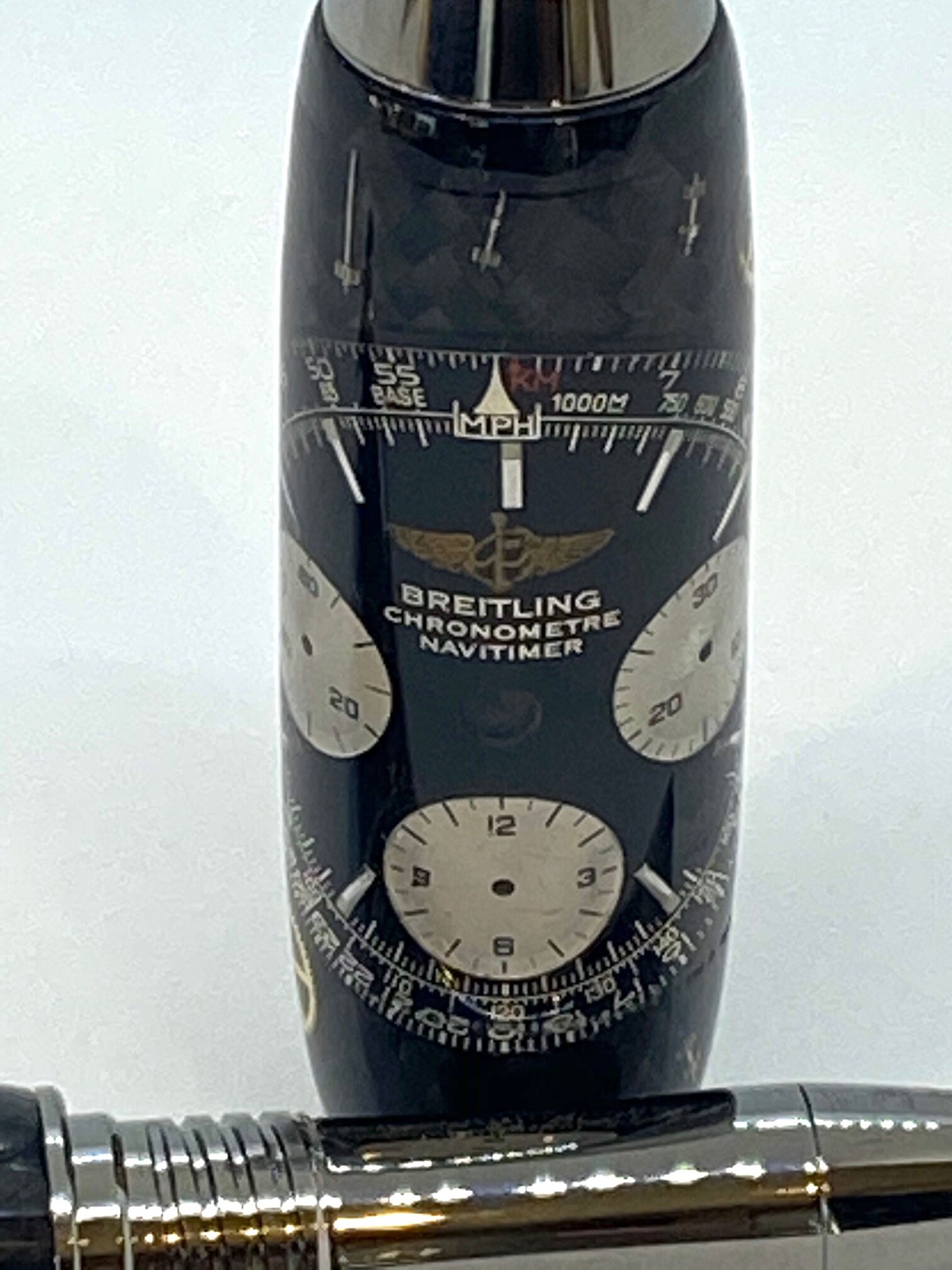 Black Breitling Watch Dial Watch Parts Rollerball Pen - Etsy