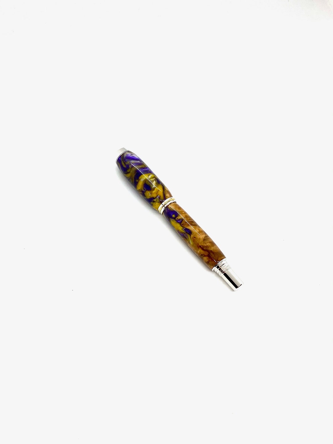 LSU/LA Lakers Inspired Hybrid on a Black Titanium JR George Rollerball ...