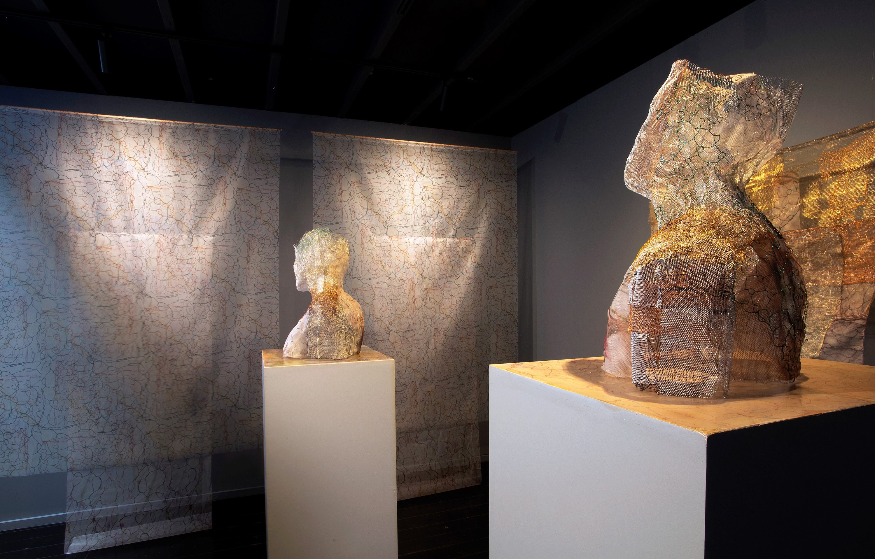 Wire Mesh Sculpture, Original Artwork, Male Bust, Figurine, Torso - Etsy