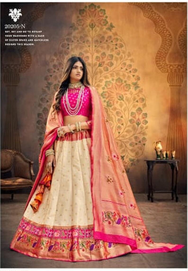 Paithani Lehenga Choli for Womenmaharastrian Paithani Lahenga - Etsy Paithani Lehenga Choli for Womenmaharastrian Paithani Lahenga - Etsy