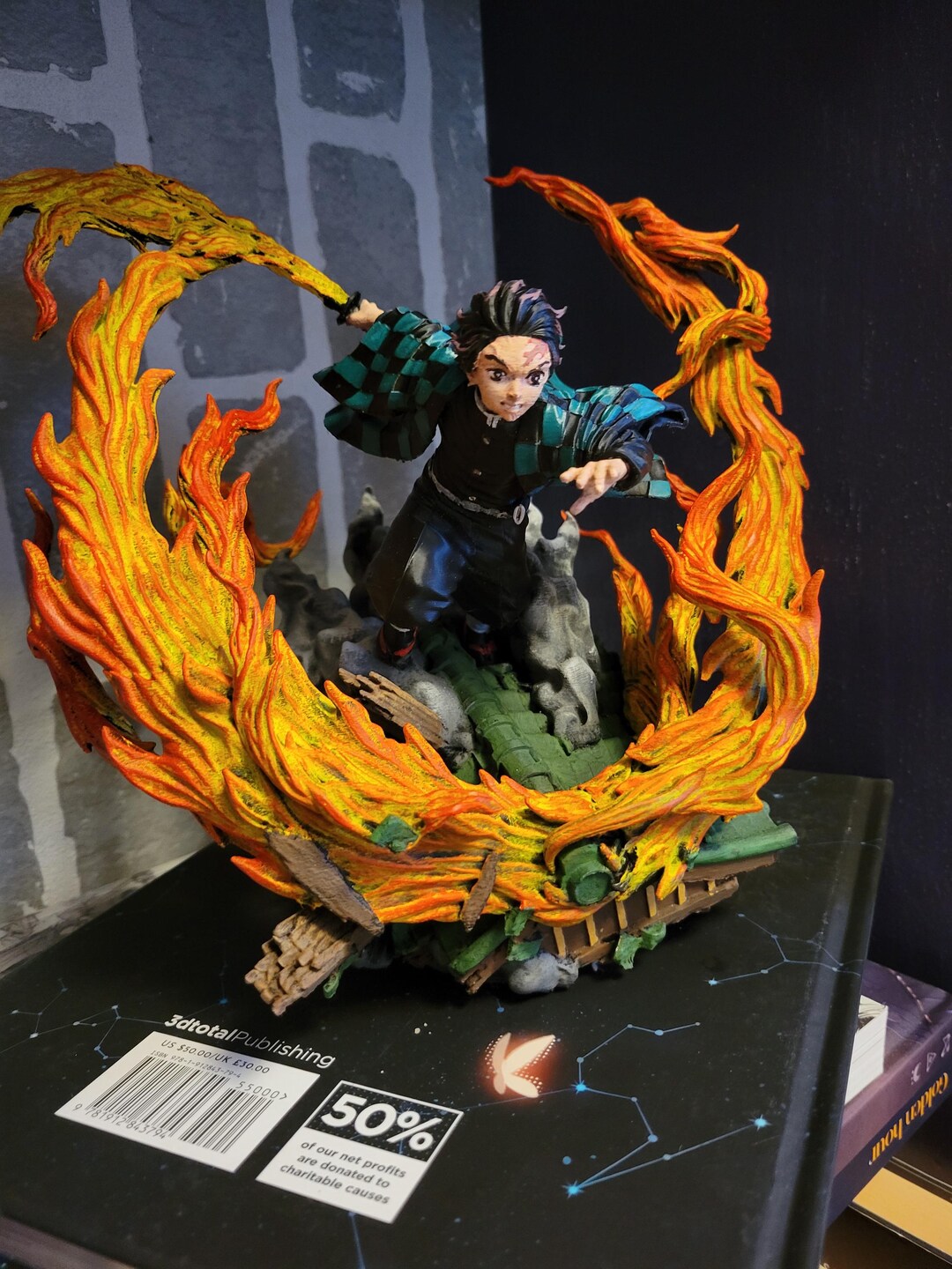 Tanjiro Painted 3D Printed Figure - Etsy