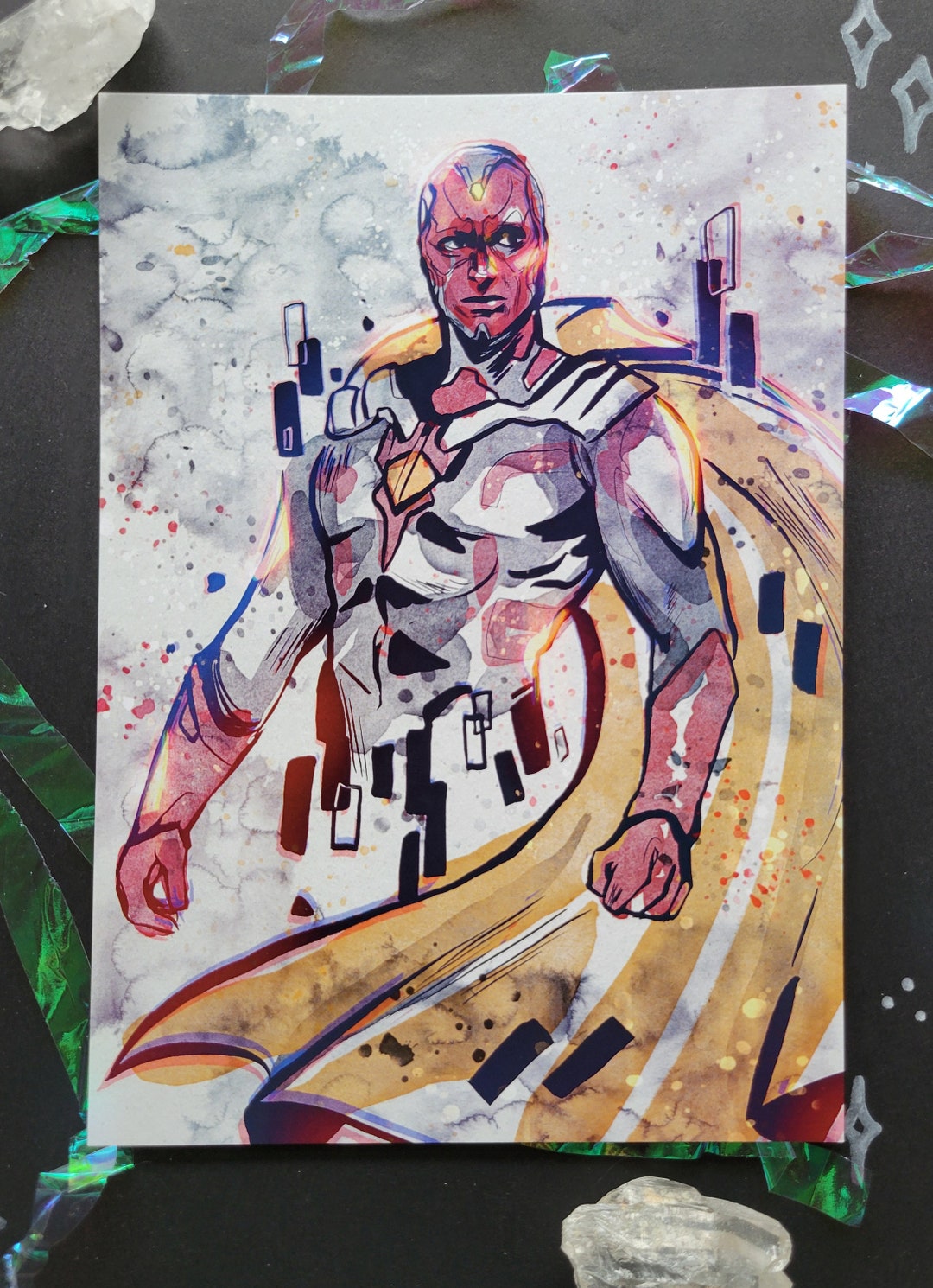 Color Splash Rise Print - Etsy