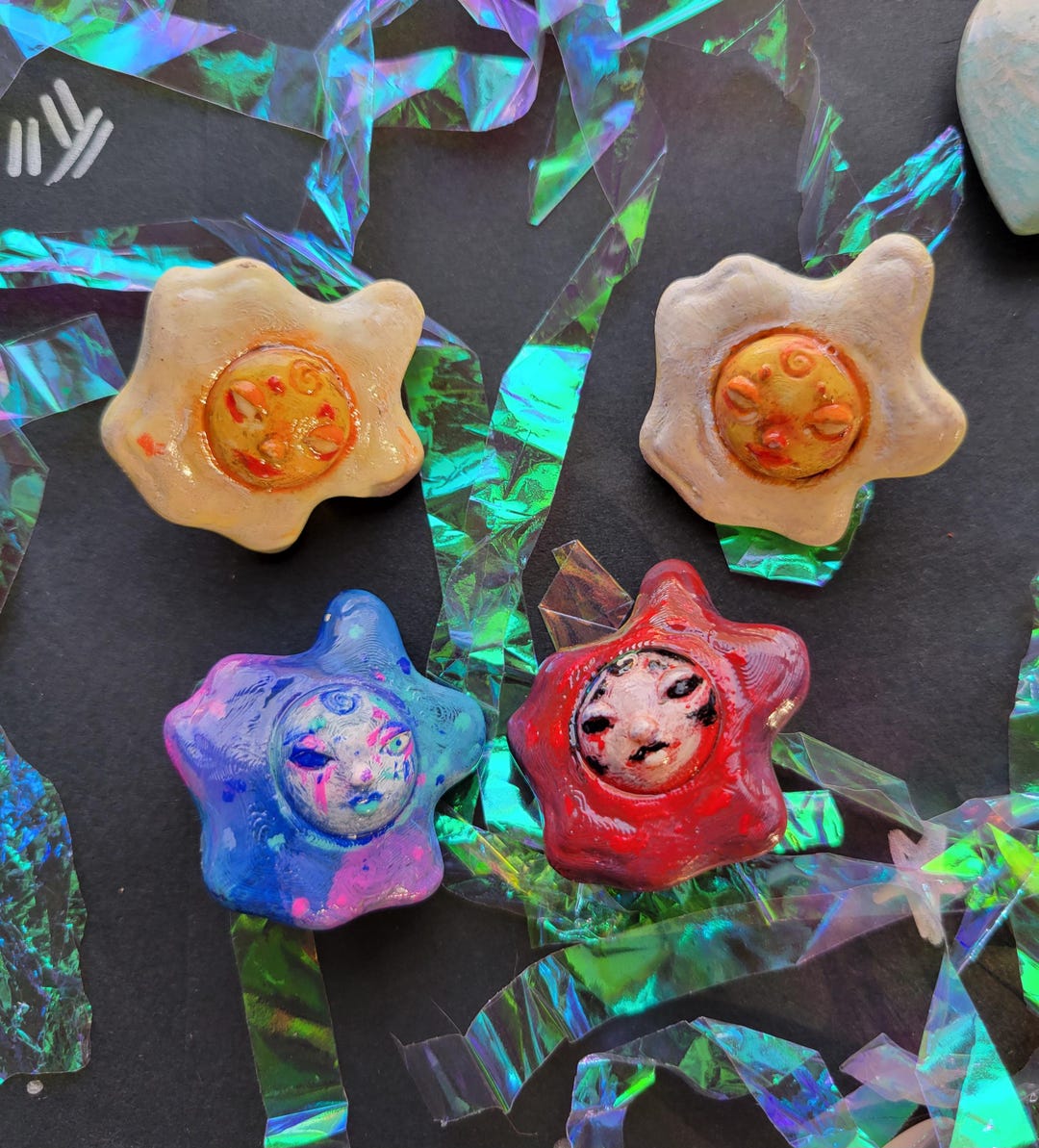 Hand-painted Splatter Pins: 3D Printed Unique Pins - Etsy