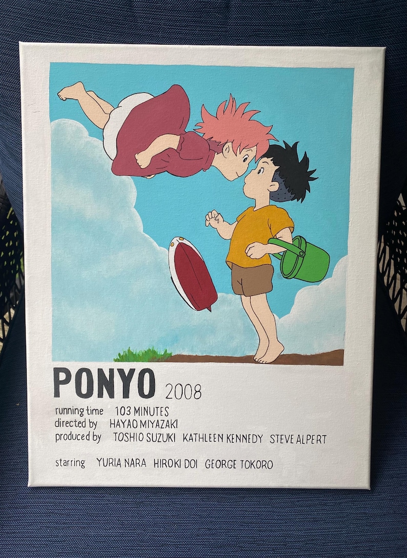 Ponyo Movie Poster Acrylic Painting - Etsy