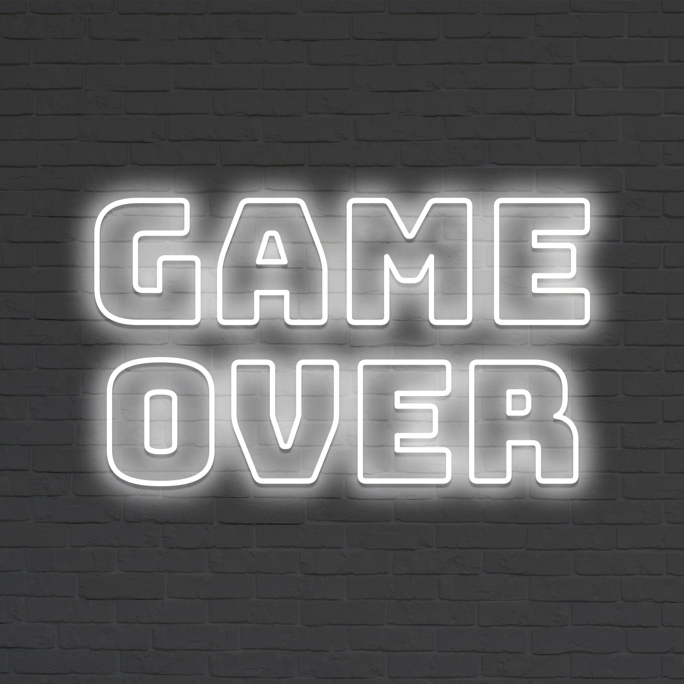 Game Over LED neon Gamer neon Gaming Room LED neon | Etsy