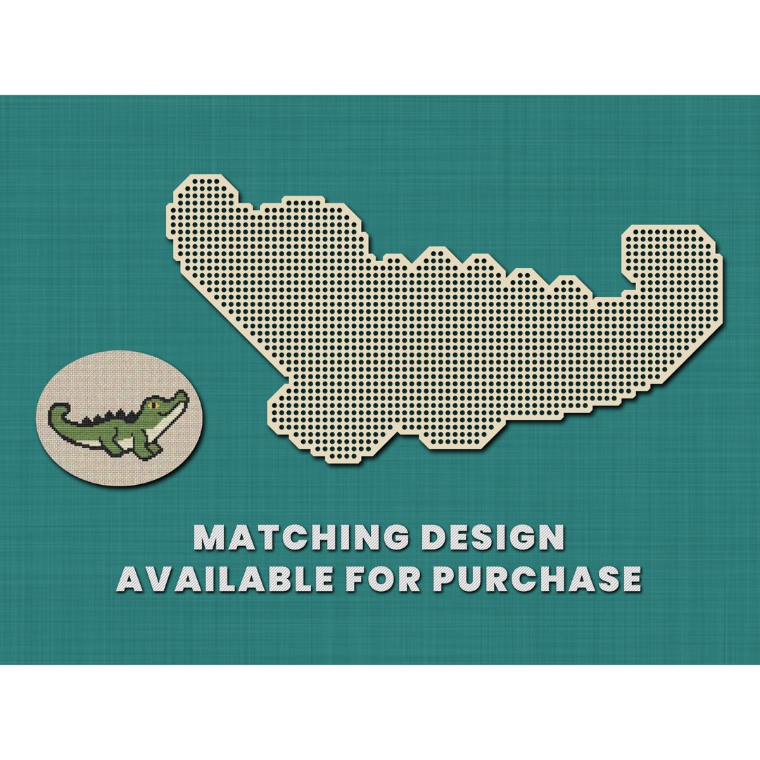 Cross Stitch Blanks Bases | Stitchable Crocodile Alligator Wooden Blank ...