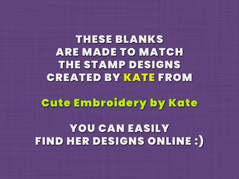 Cross Stitch STAMP Blanks Matching Tiny Designs by Cute - Etsy