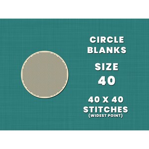 Cross Stitch CIRCLE - SIZE 40 Blanks Bases | Stitchable Wooden Blank ...