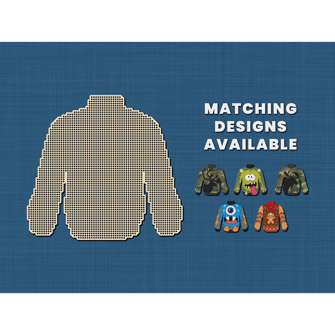 Cross Stitch SWEATER Blanks Bases | Cute Stitchable Wooden Blank ...