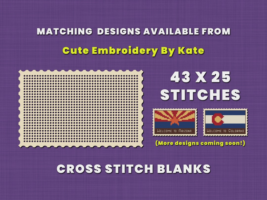 Cross Stitch STAMP Blanks Matching USA Stamp Designs Cute - Etsy
