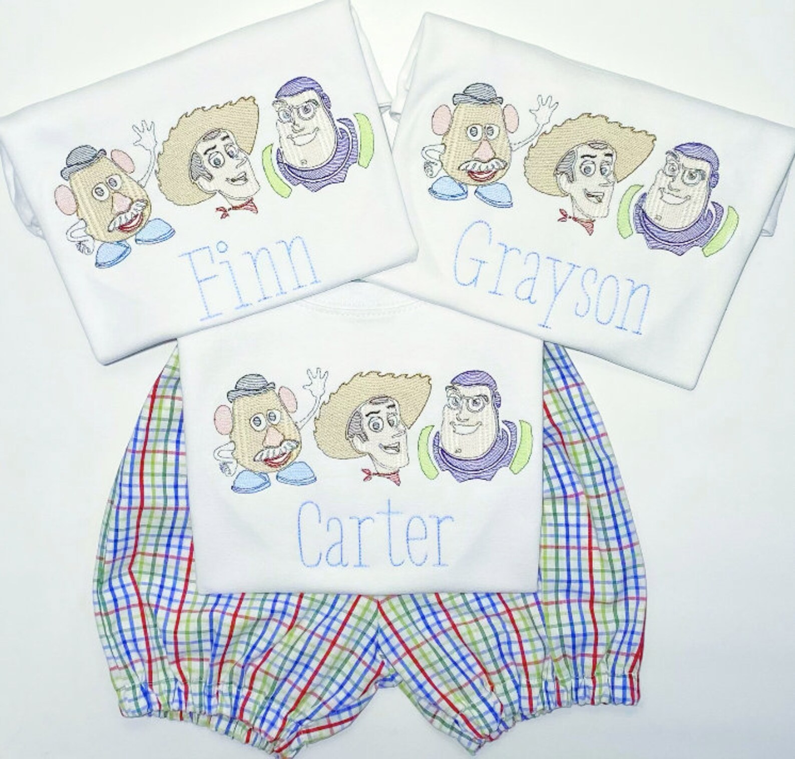 Toy Story Trio Embroidery Design - Design Talk