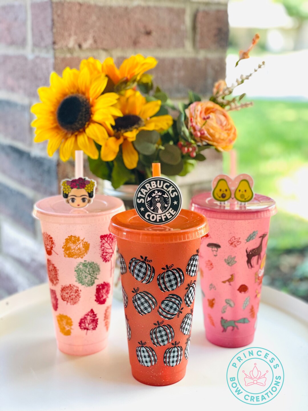 Straw Toppers- Straw Resin Toppers- Tumbler Straw Toppers- Starbucks ...