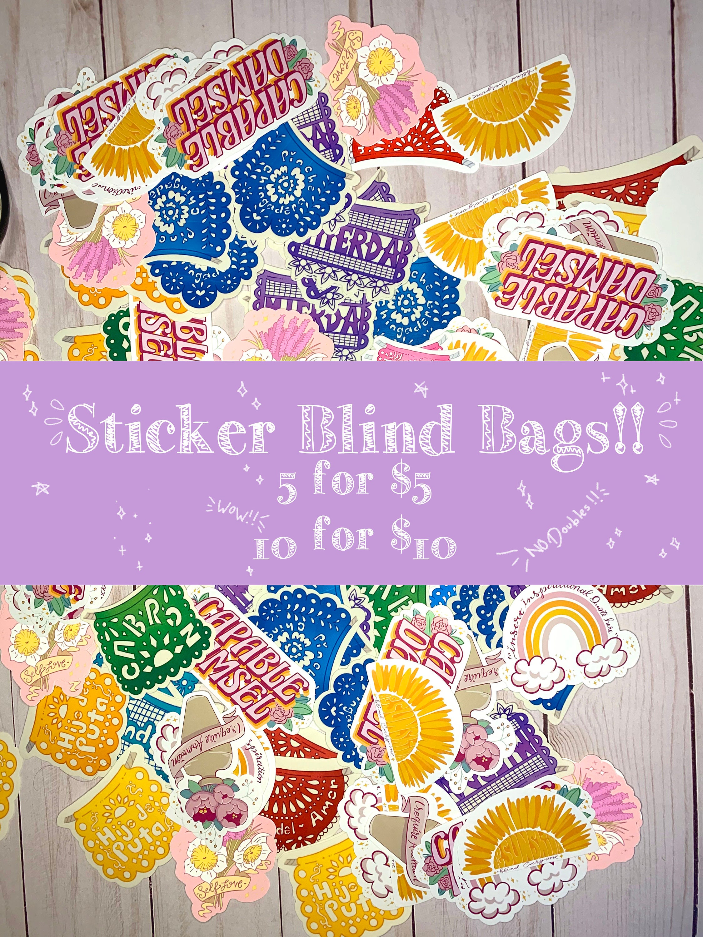 Sticker Oopsie Bag Sticker Blind Bags | Etsy