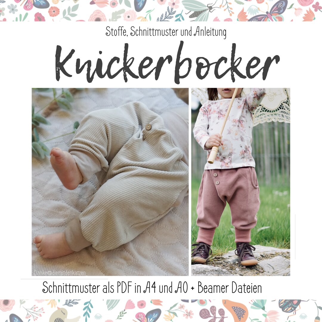 KNICKERBOCKER I Sewing Pattern and Instructions I Digital Product I ...