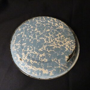 Blue and White Swirl Enamelware Pie Plate - Etsy