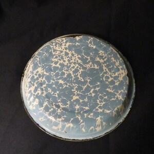Blue and White Swirl Enamelware Pie Plate - Etsy