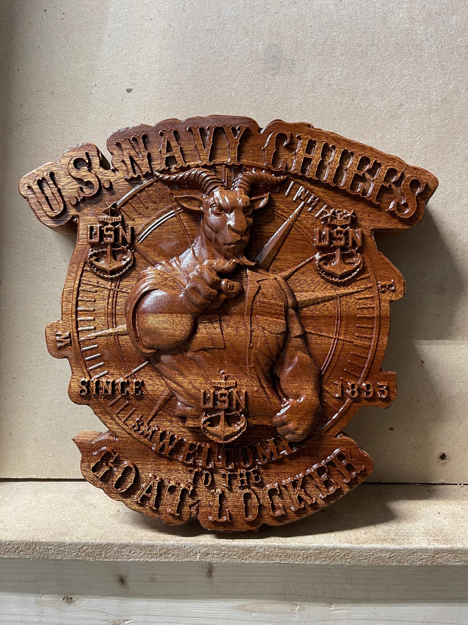 Navy CPO Goatlocker - Etsy