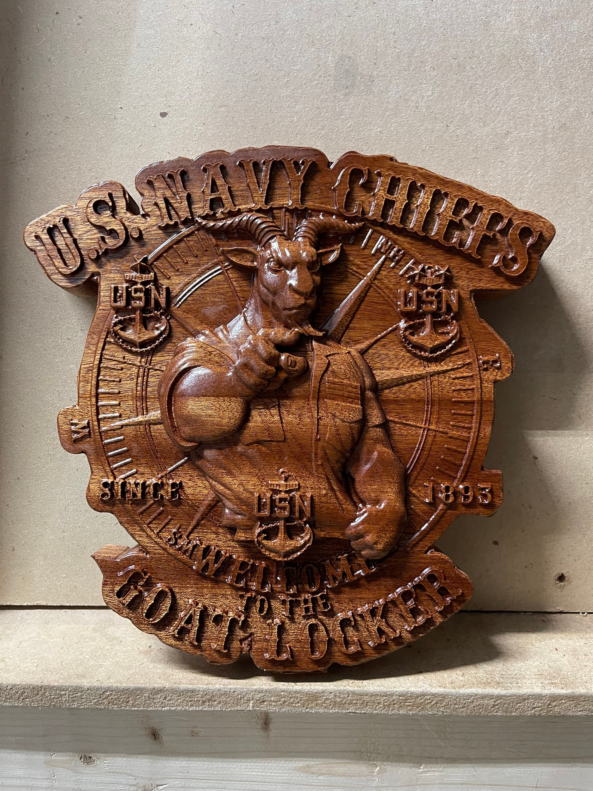 Navy CPO Goatlocker - Etsy