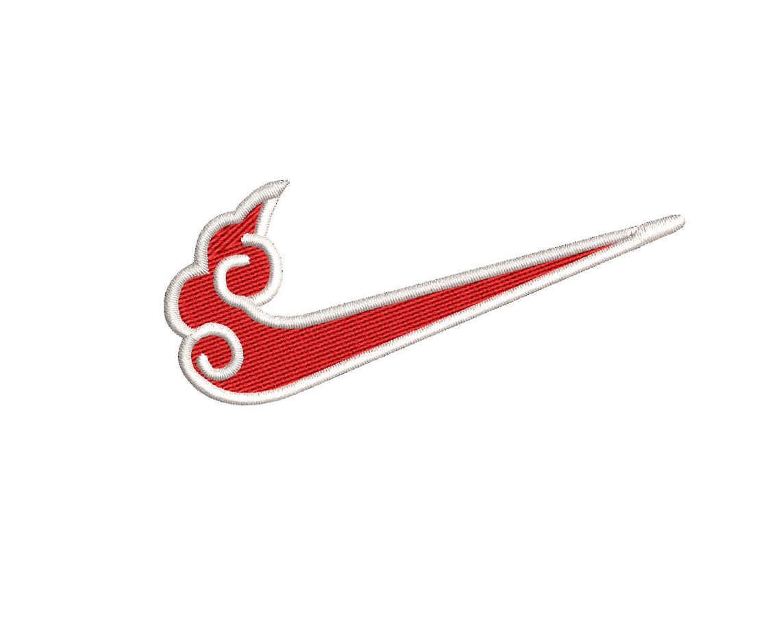 Akatsuki Nike Cloud Anime Inspired Naruto Embroidery File | Etsy