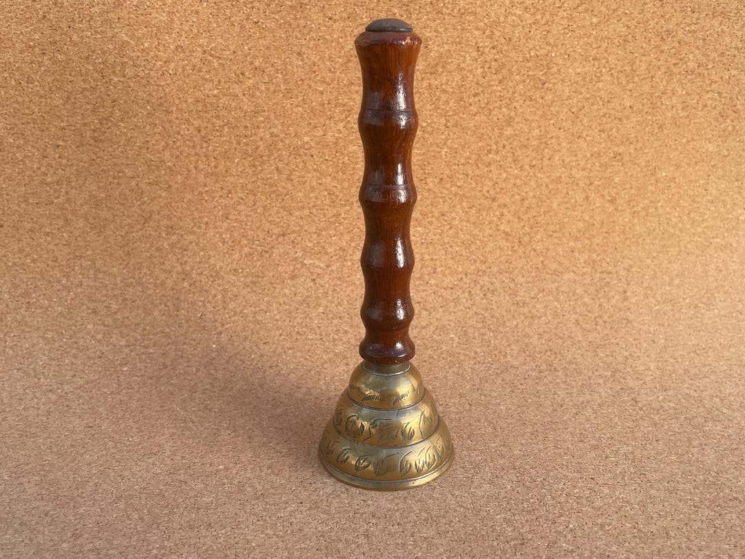 Vintage Small Hindu Ritual Temple Hand Bell Religious Yoga Puja - Etsy