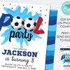 Editable Soccer Pool Birthday Party Invitation Instant Template ...
