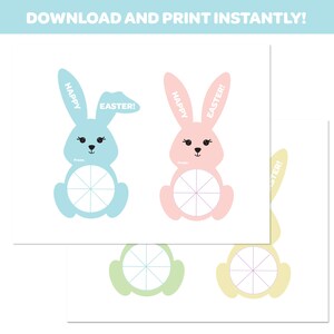 Easter Play Doh Gift Printable Tags, Easter Basket Gift Tag, Printable ...