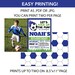 Editable Soccer Birthday Party Blue Invitation With Editable Photo ...