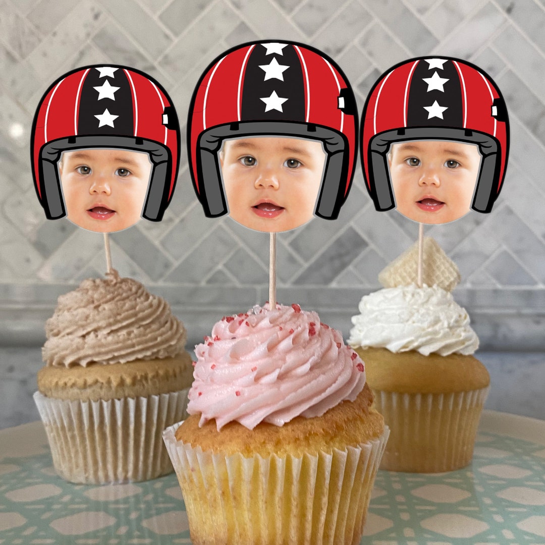 Editable Race Car Face Cupcake Topper, Racing Birthday Party Cupcake ...