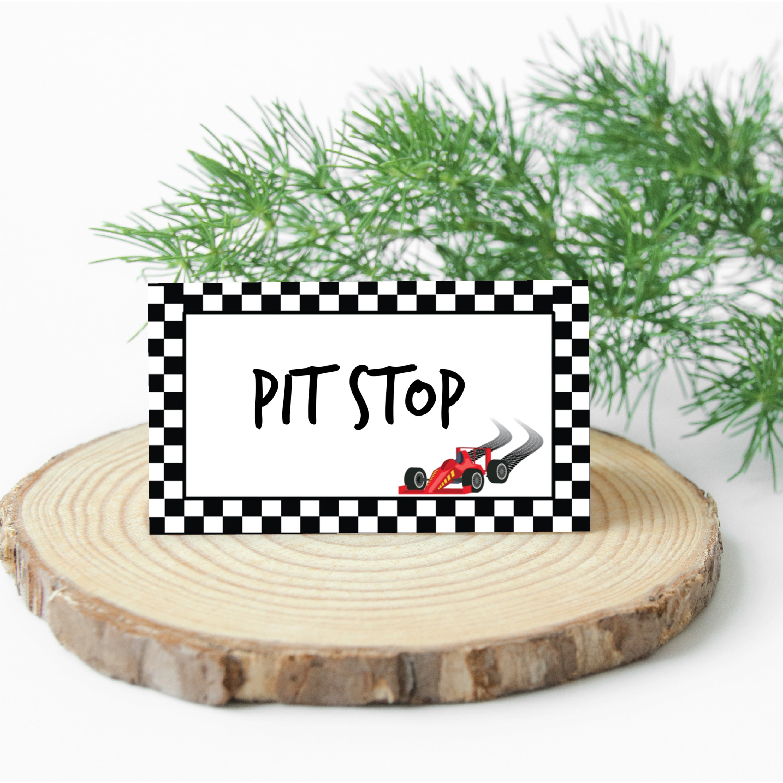 Editable Race Car Birthday Party Food Table Labels, Racing Party Food ...