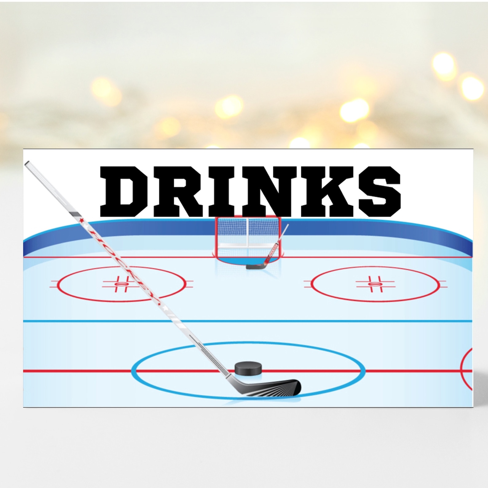 Editable Hockey Birthday Party Food Table Labels, Hockey Food Tent Card ...