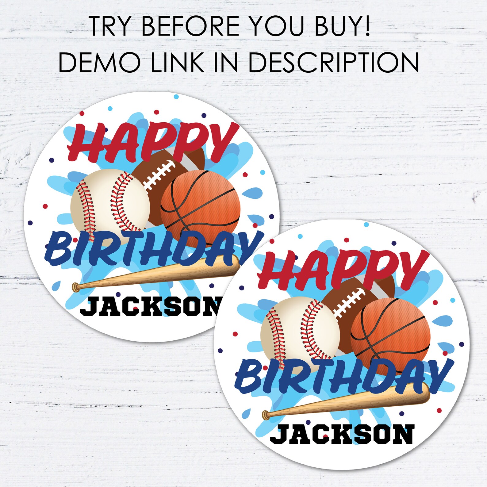 Editable Sports Pool Birthday Party Centerpieces Instant Template ...