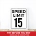 Editable Speed Limit Sign, Racing Birthday Party Sign Download, Race ...