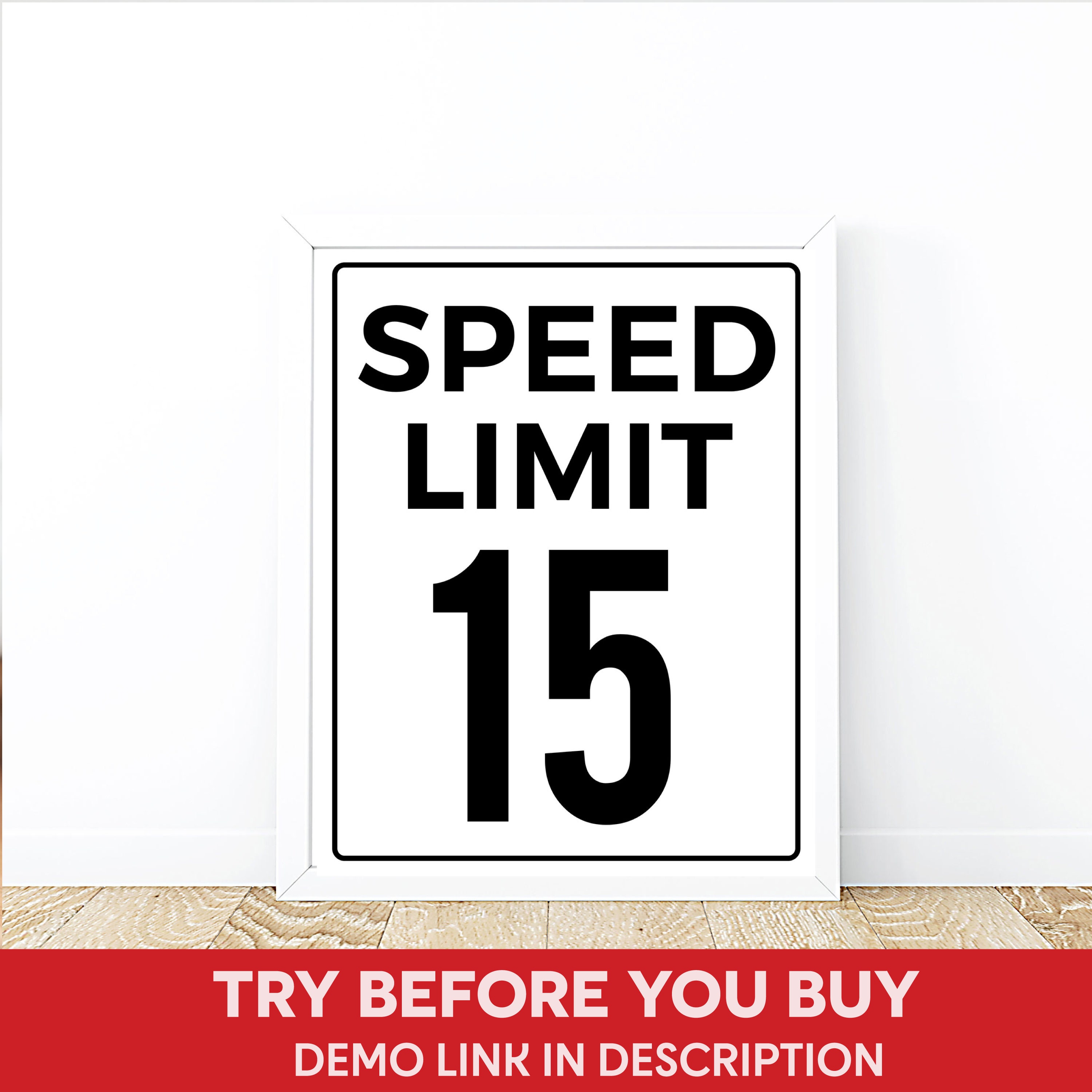 Editable Speed Limit Sign, Racing Birthday Party Sign, Race Car or ...