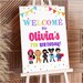 Editable Dress up Costume Birthday Party Welcome Sign Instant Template ...