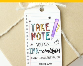 Printable Back to School Gift Tags, Gift Tags for Student First Day of ...